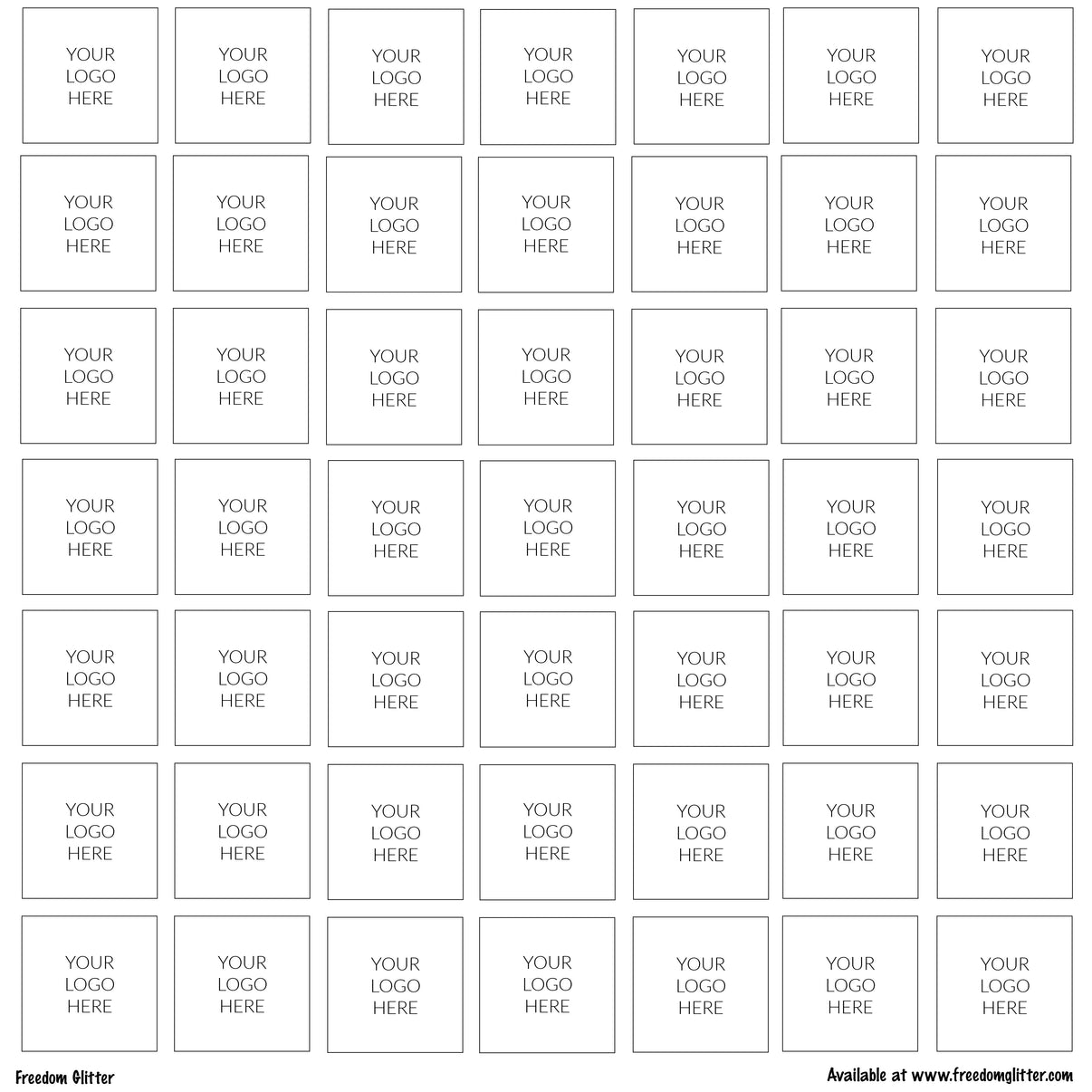 Logo Sticker Sheets – Freedom Glitter