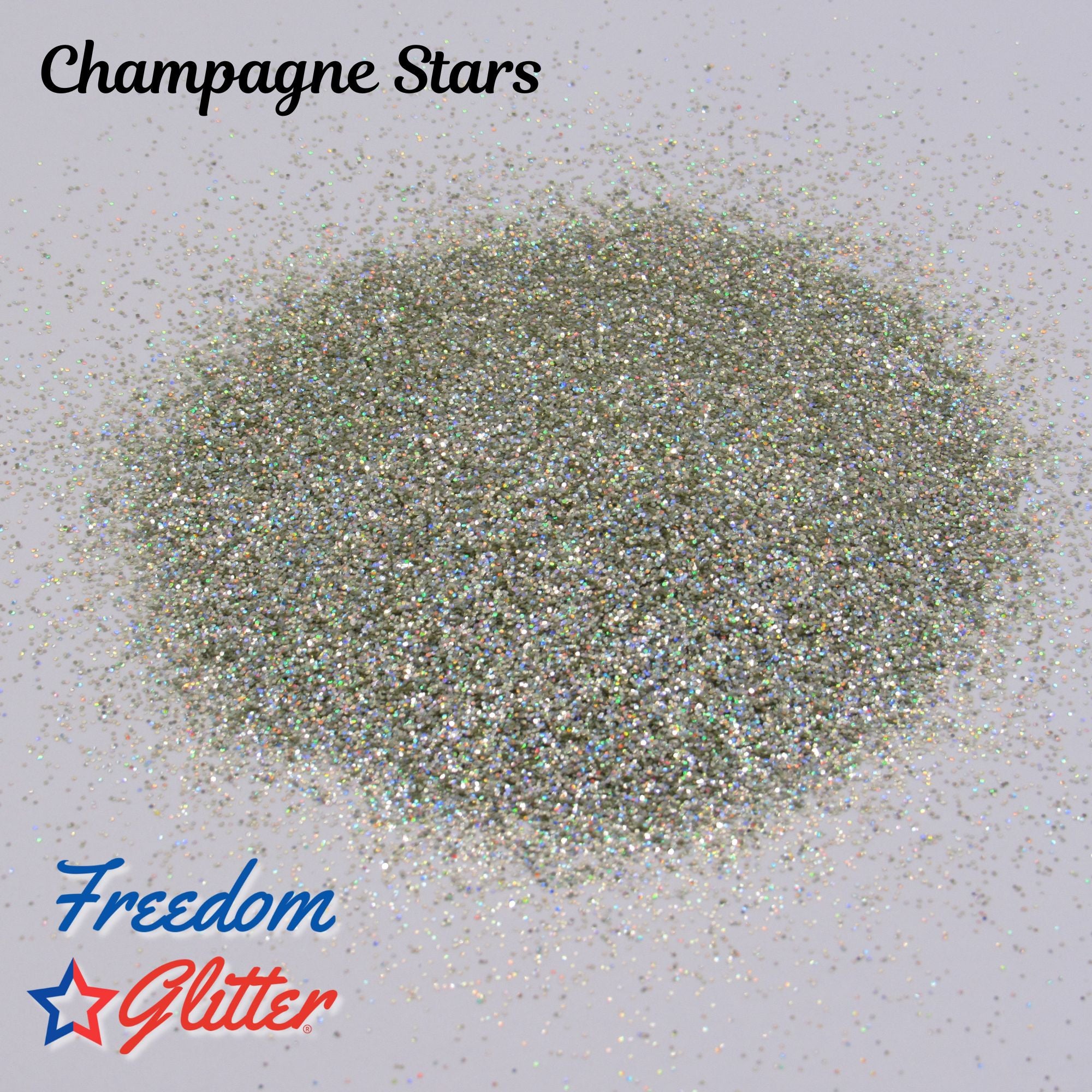 Champagne Stars (Holographic) – Freedom Glitter