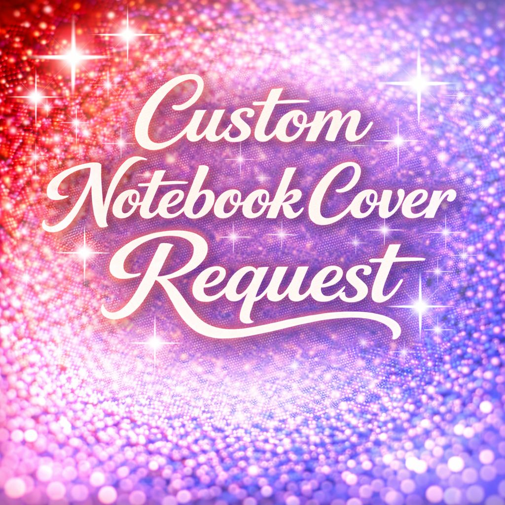 Custom Notebook Cover Request – Freedom Glitter