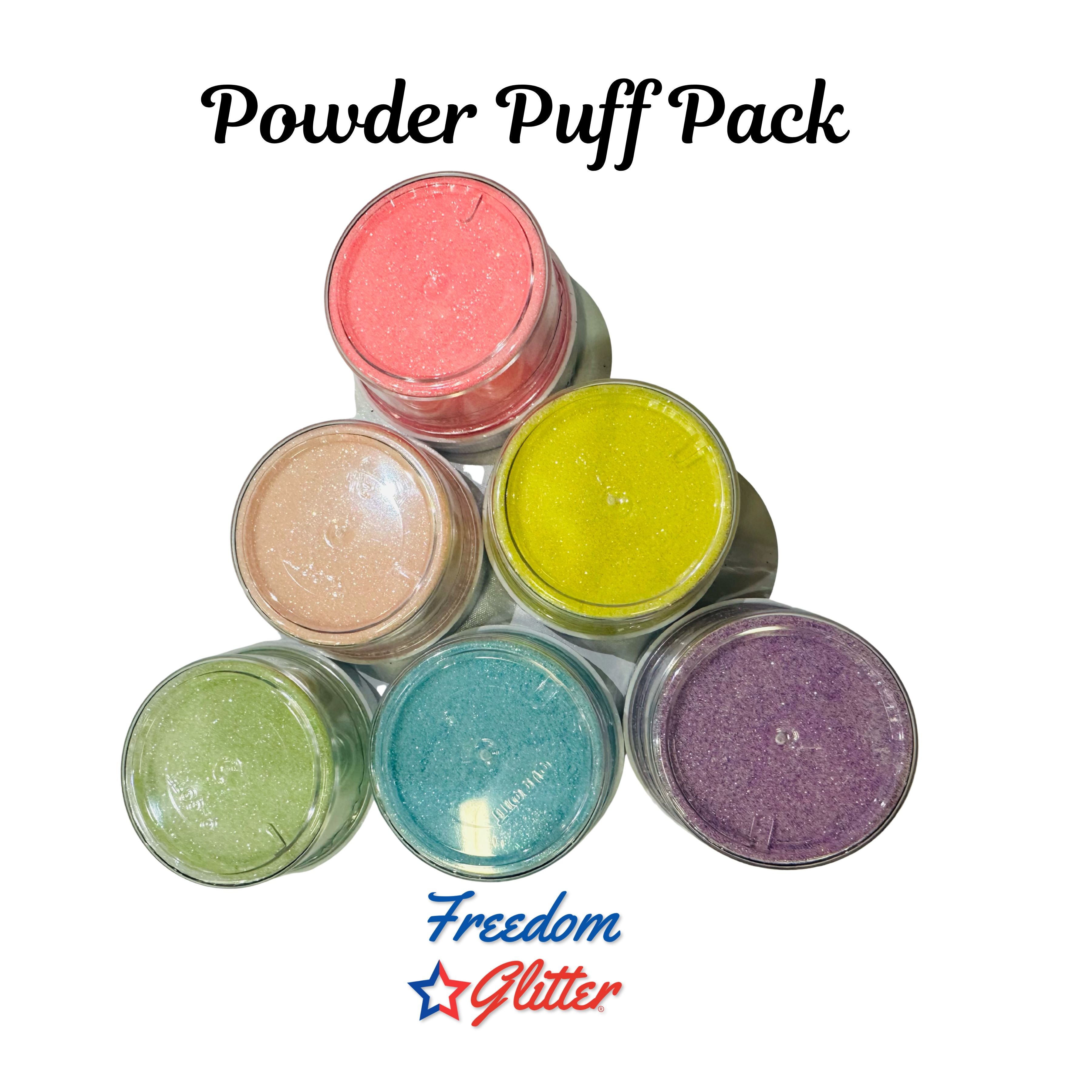 PowderPuff Pack - Pastel Mirror Flash (Microfine Glitter) | Freedom Glitter